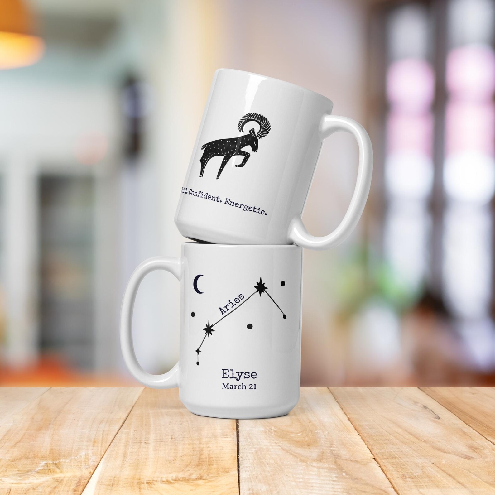 Personalized Aries Zodiac Mug, Best Friend Mug, Birthday Mug, Birth ...