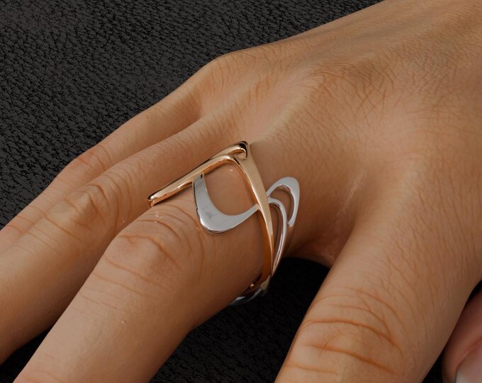 Statement Ring "waves2" STL 3D Print File for Your 3D Printing - Etsy