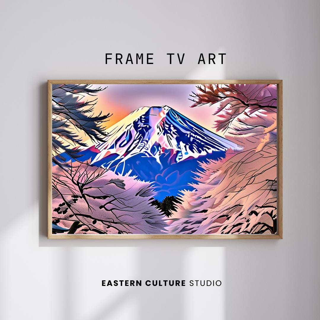 Japan Mt Fuji Frame TV Art - Digital Wallpaper (3840x2160 Pixel) - Etsy.de
