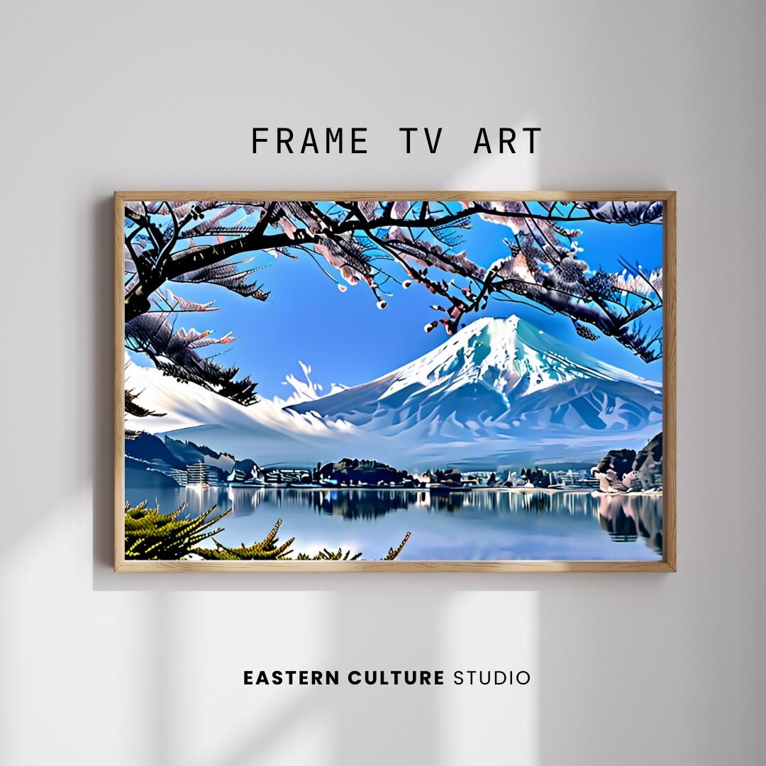 Mt. Fuji Frame TV Art – Japanese Landscape Screensaver (digital ...