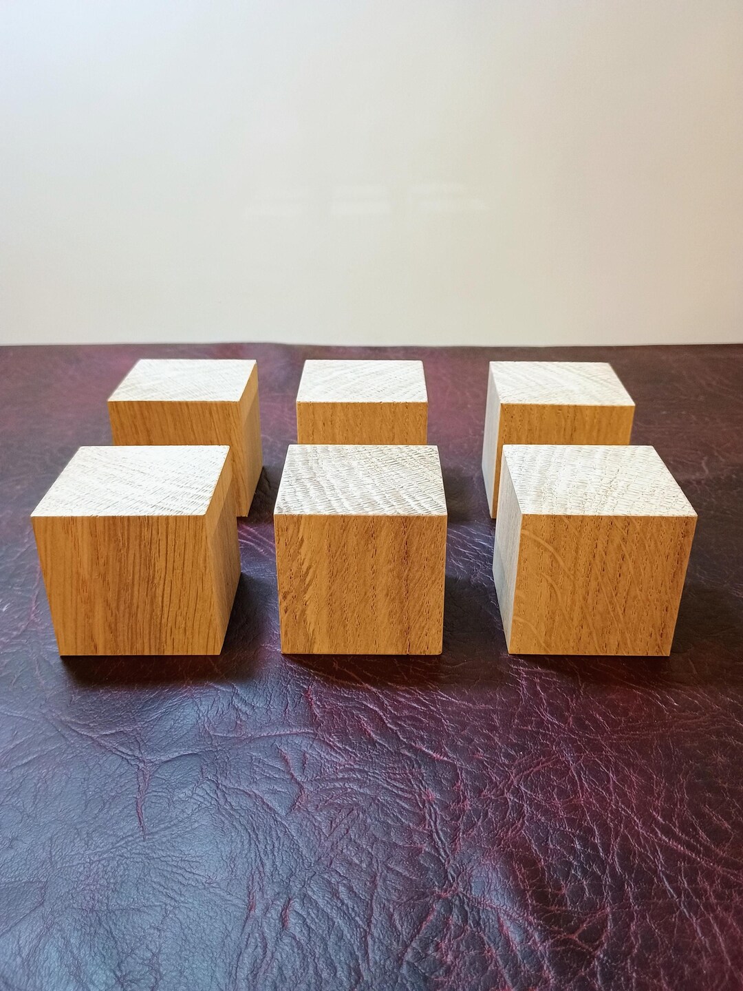 Oak Blocks. 55mm Cubes .crafting Cubes. Premium Oak Cubes - Etsy UK