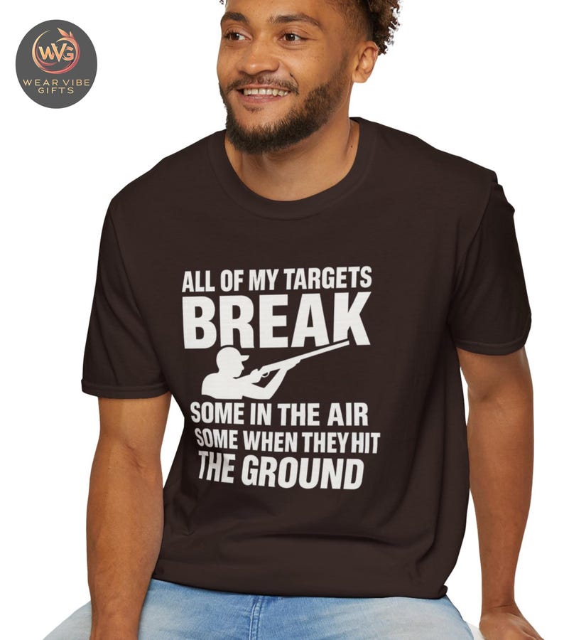 All of My Targets Break Shirt , Vintage Clay Bustin Trap Shooting Tee ...