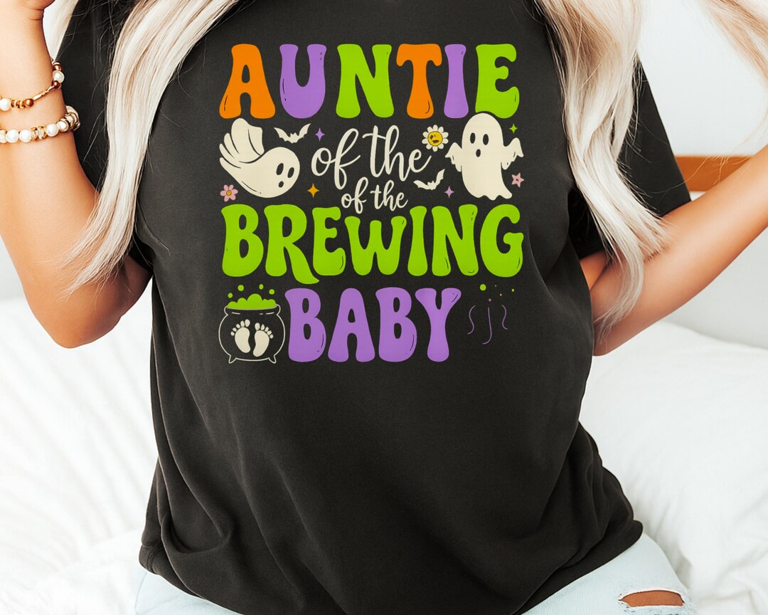 Brewing A Little Boo Halloween Pregnancy Reveal Shirt, Spooky Baby ...