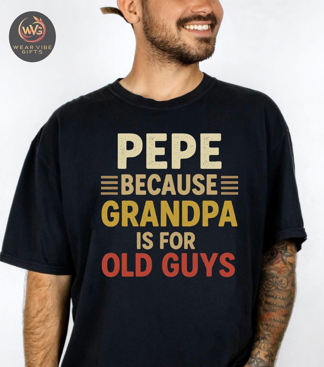 PEPE Because Grandpa is for Old Guys Shirt, Funny Retro Pepe Tee, New ...