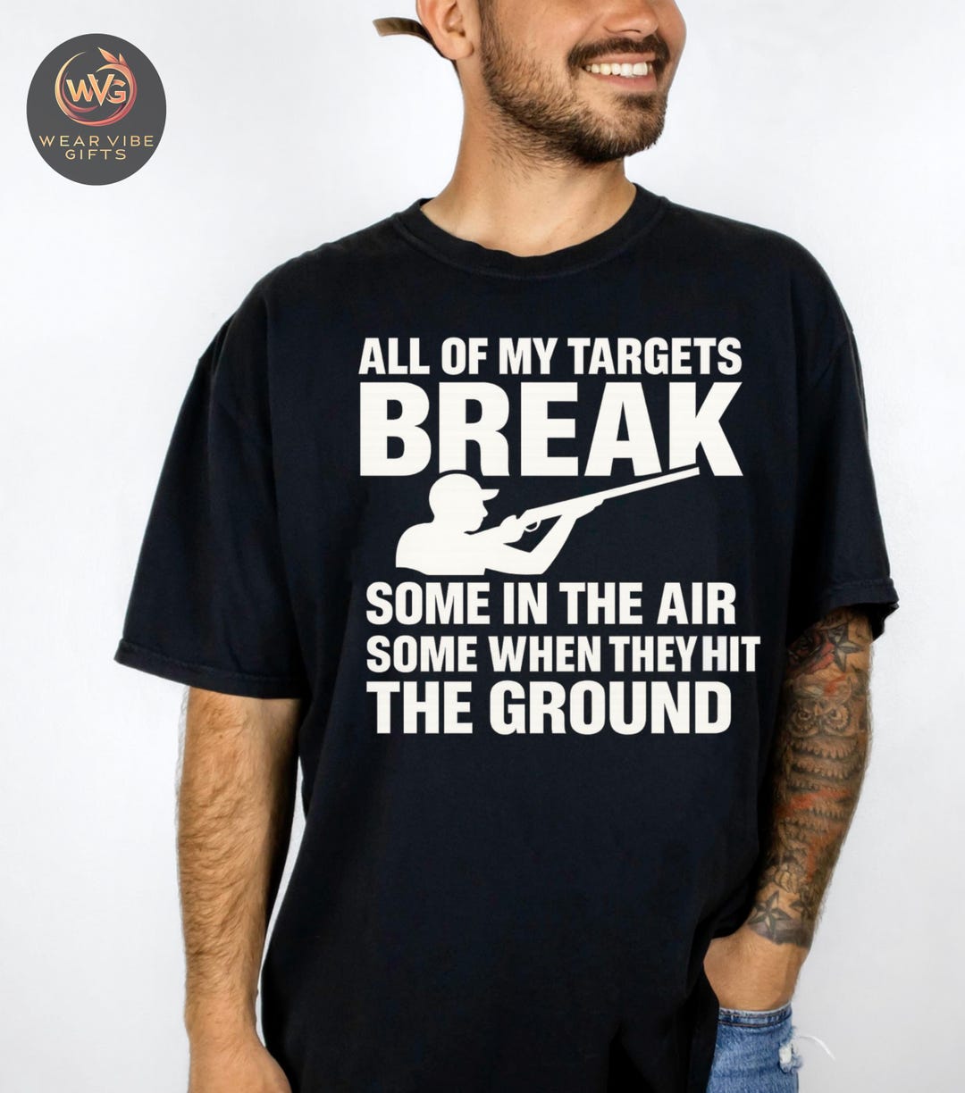 All of My Targets Break Shirt , Vintage Clay Bustin Trap Shooting Tee ...