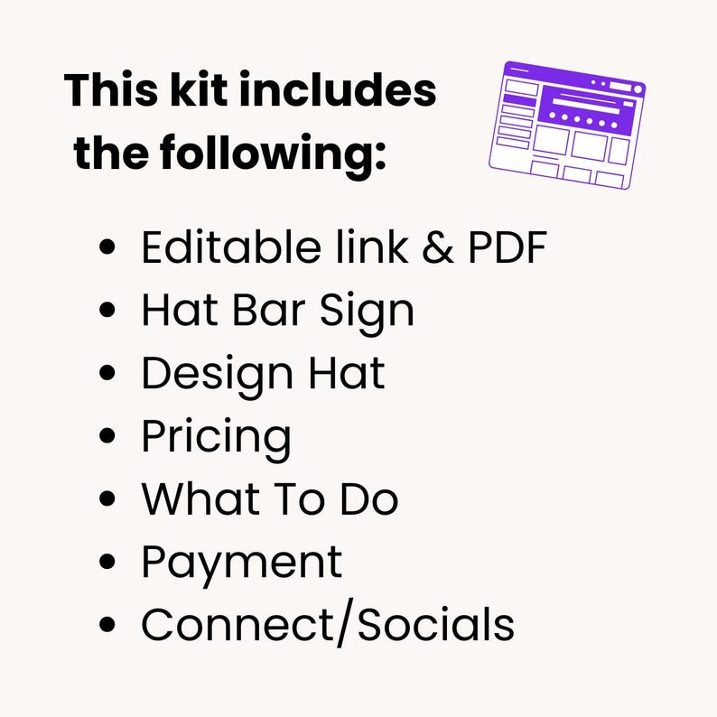 Trucker Hat Bar Template - Canva - Etsy