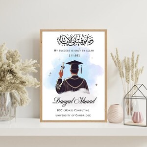 Personalised Islamic Graduation Gift|islamic Graduation Print ...