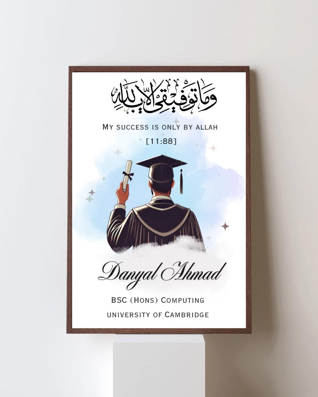 Personalised Islamic Graduation Gift|islamic Graduation Print ...
