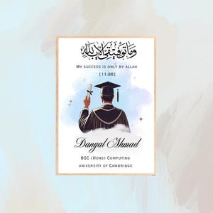 Personalised Islamic Graduation Gift|islamic Graduation Print ...
