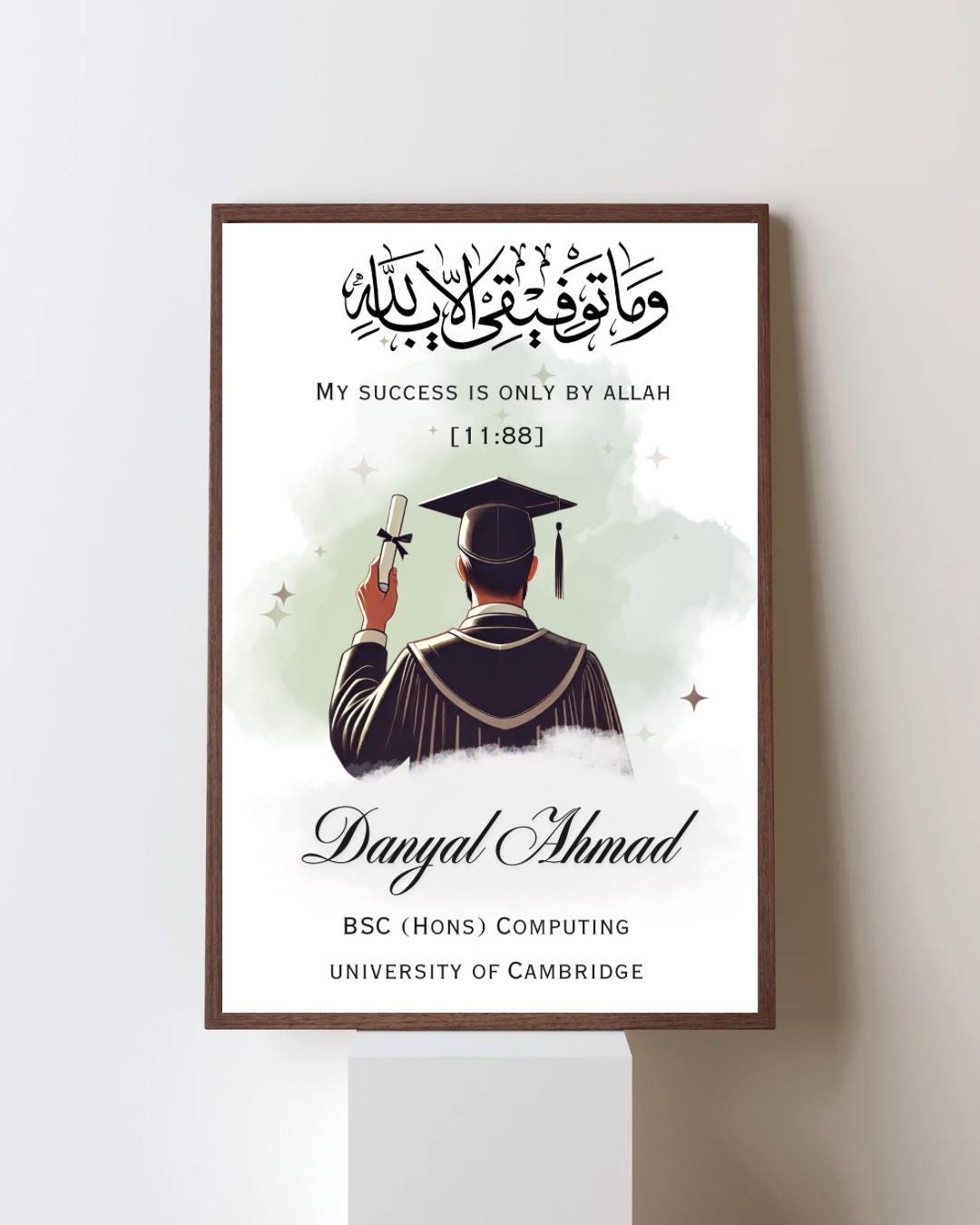 Personalised Islamic Graduation Gift|islamic Graduation Print ...