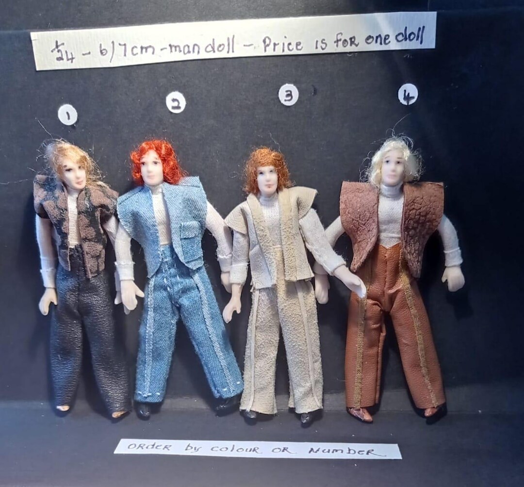 Miniature Dollhouse Dolls - 6/7 Cm Man Dolls - Etsy
