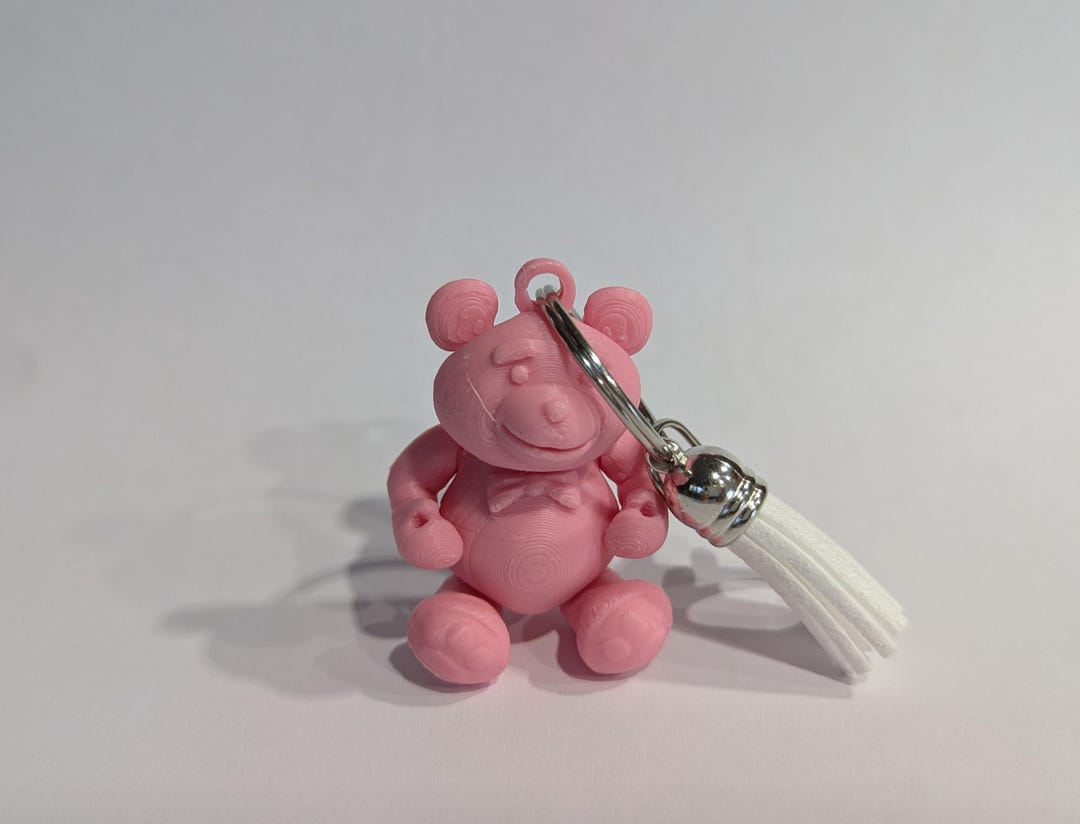 Fidget Teddy Bear Keychain - Etsy