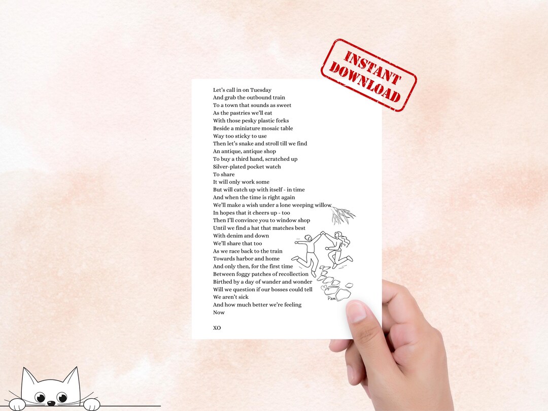Adventure Anyone? This One-of-a-kind Poem is Carefully Crafted & Set ...