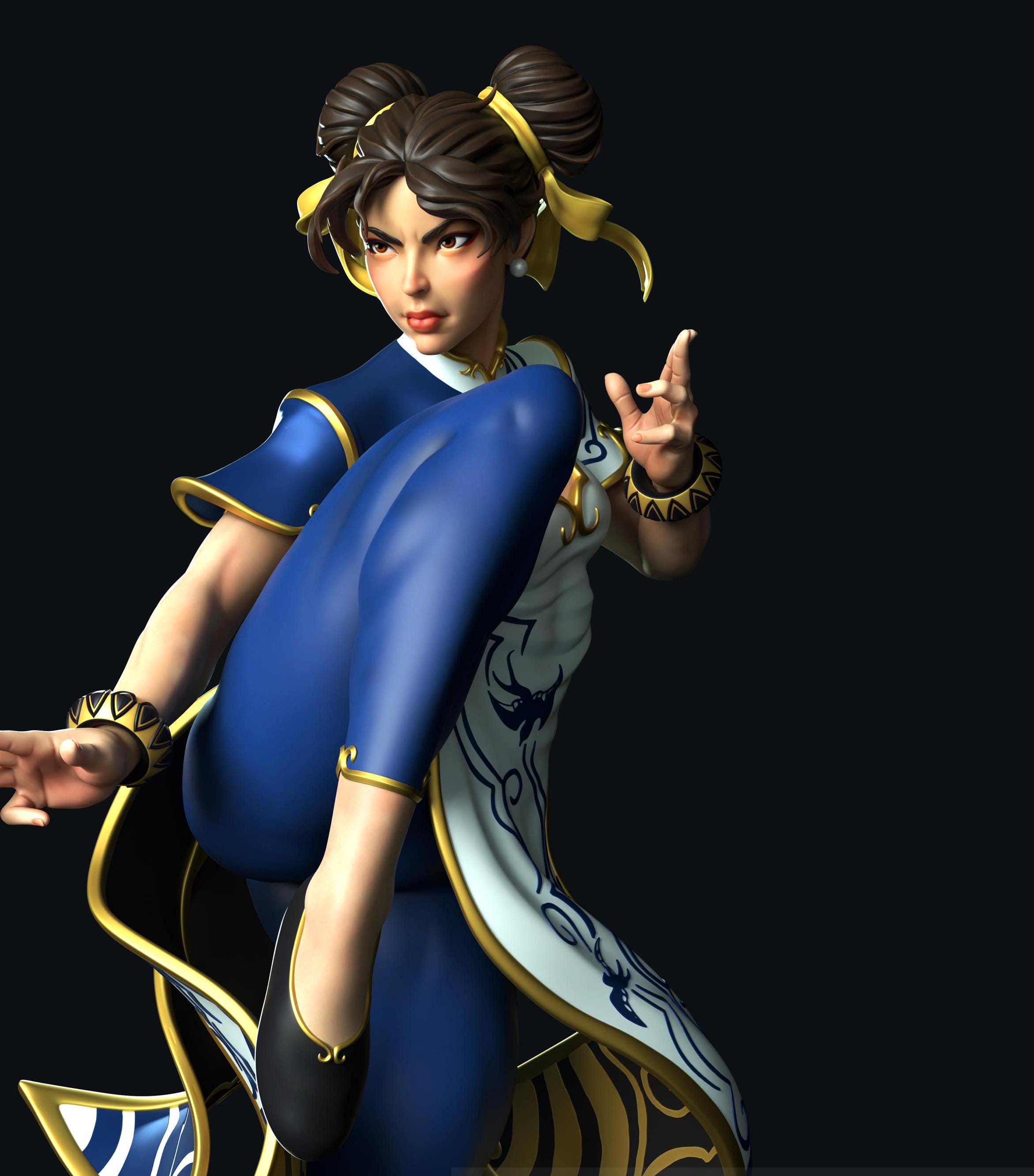 Chun Li STL File Stl Files for 3D Printers 3D Print Game Models - Etsy