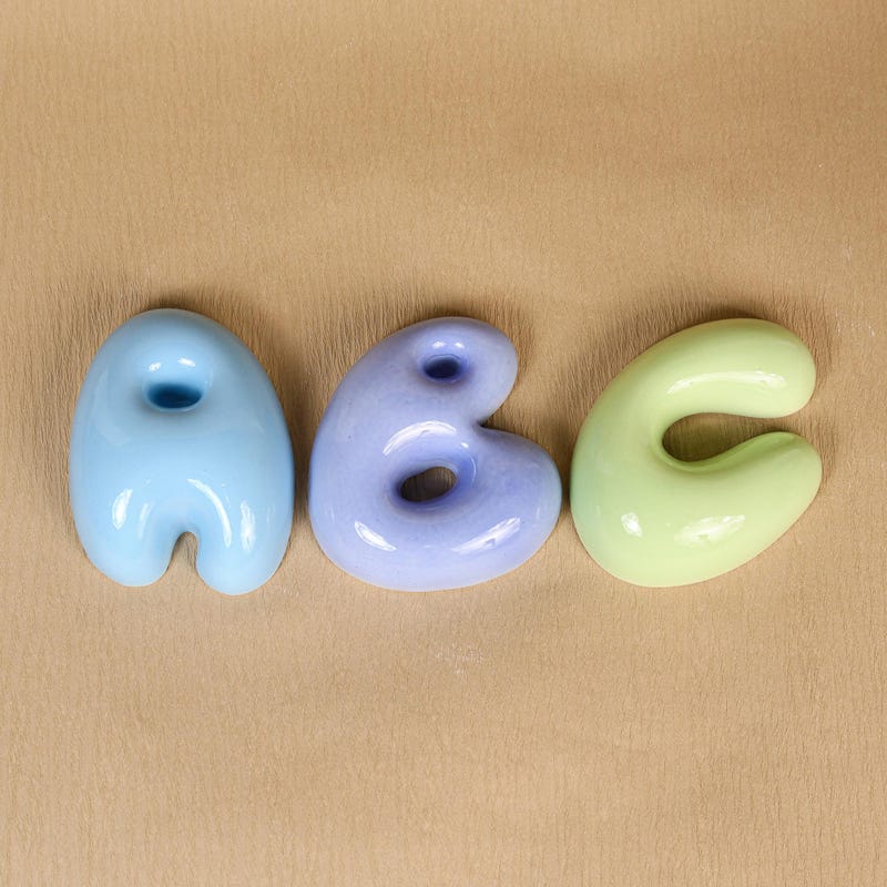 Ceramic Letters - Etsy