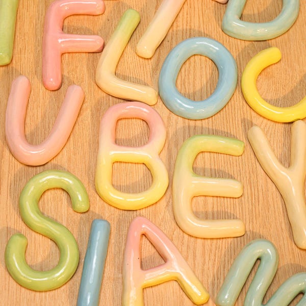 Ceramic Letters - Etsy