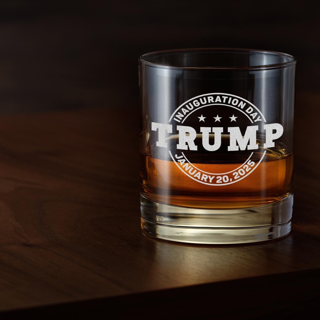 Inauguration Day Whiskey Glass President Trump Political Gift Right ...