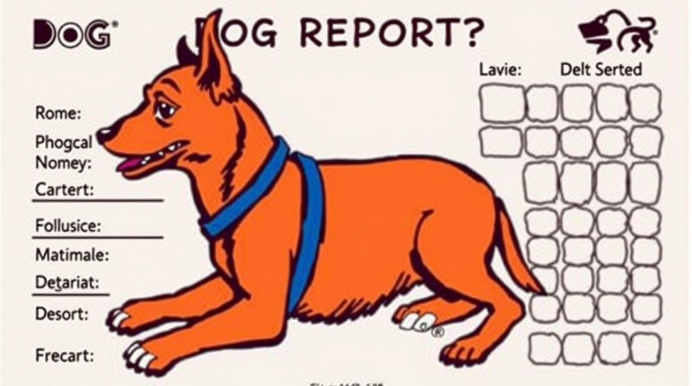 Printable Pet Report Card, Funny Pet Report Card Template, Pet Report ...