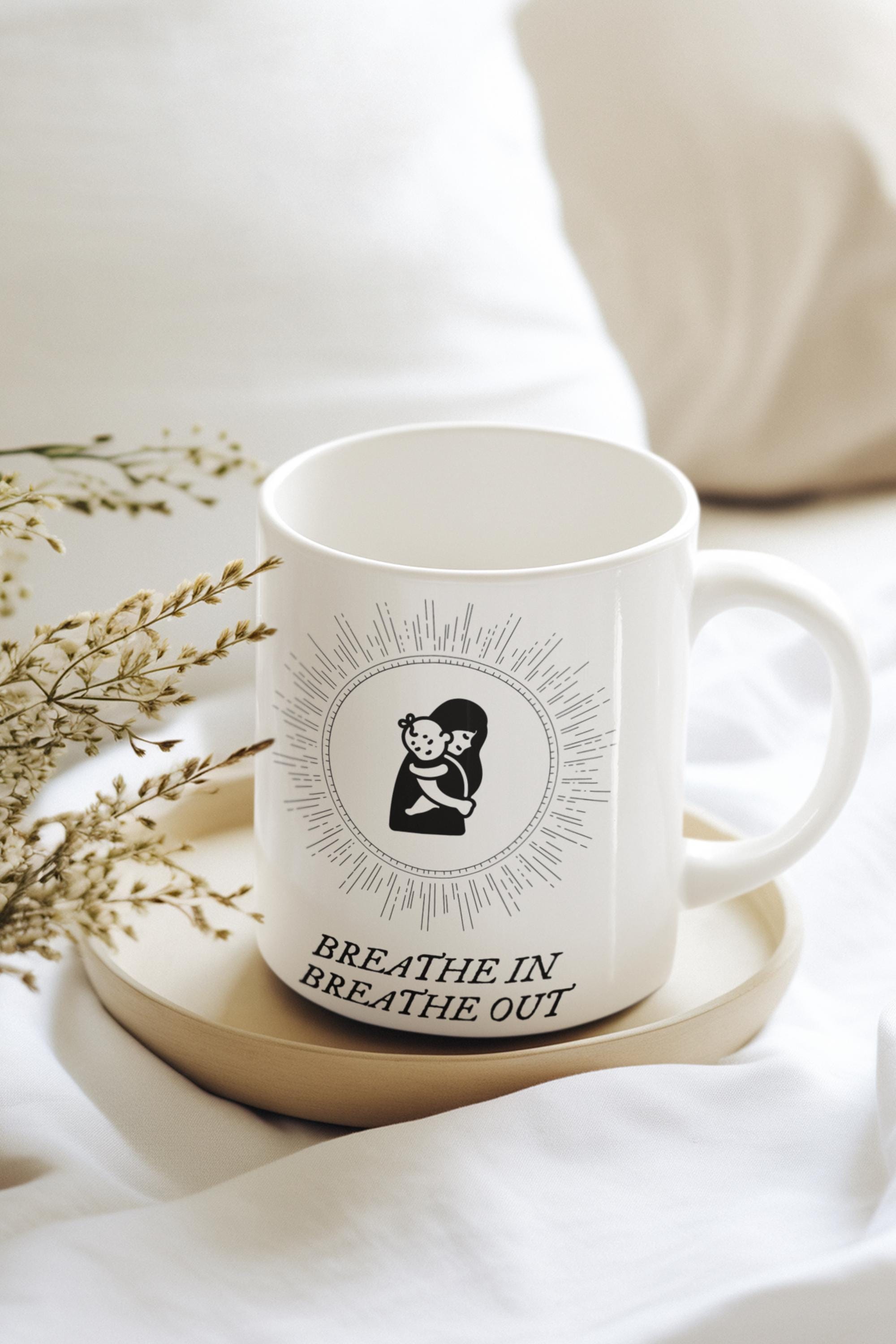Ceramic Mug Expecting Mom Gift, Pregnancy Announcement, New Parents ...
