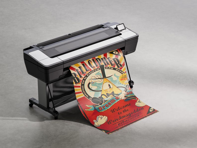 Gravity Falls Poster, Bill Cipher Weirdmageddon Poster, Vintage Poster ...