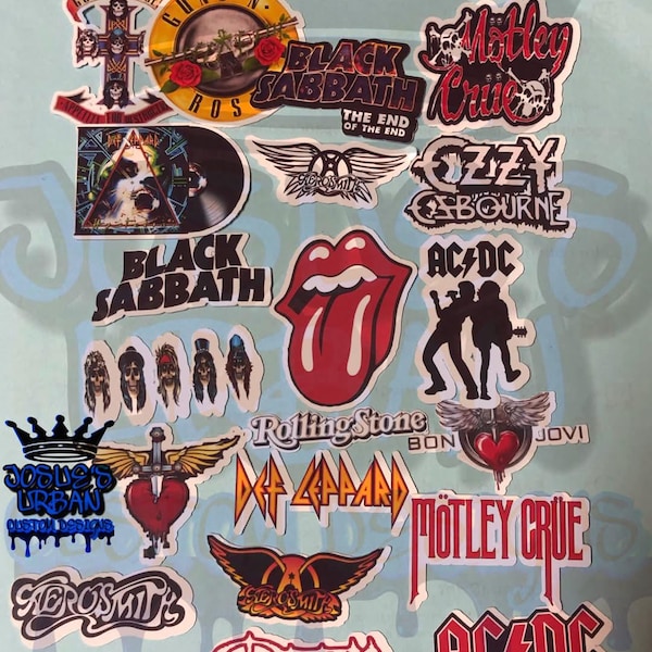 Rock Band Stickers - Etsy