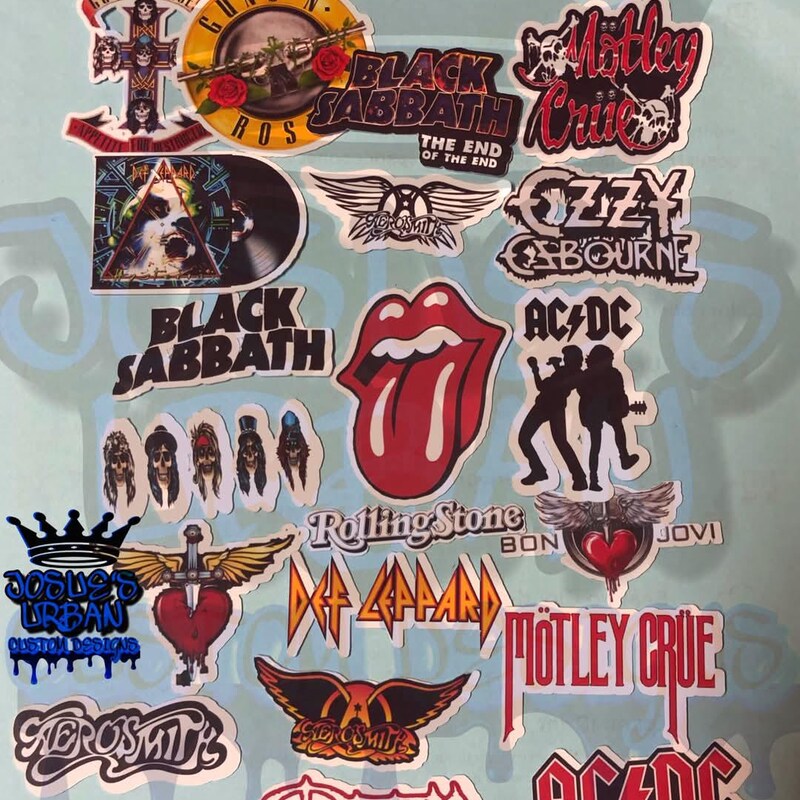 Rock Band Stickers - Etsy
