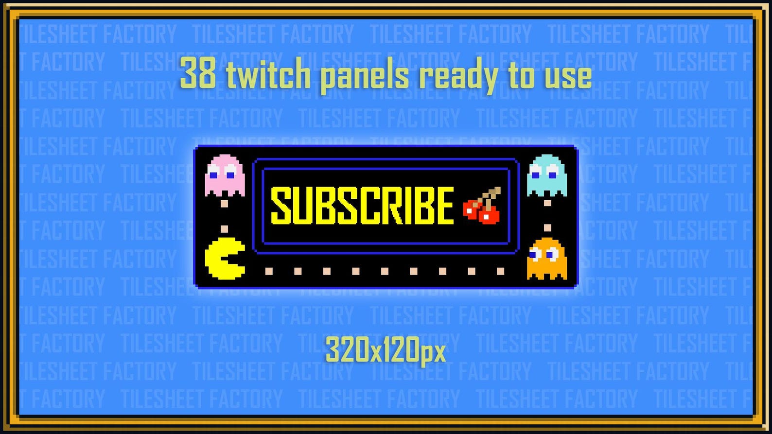 Retro Twitch Panels Pacman - Etsy