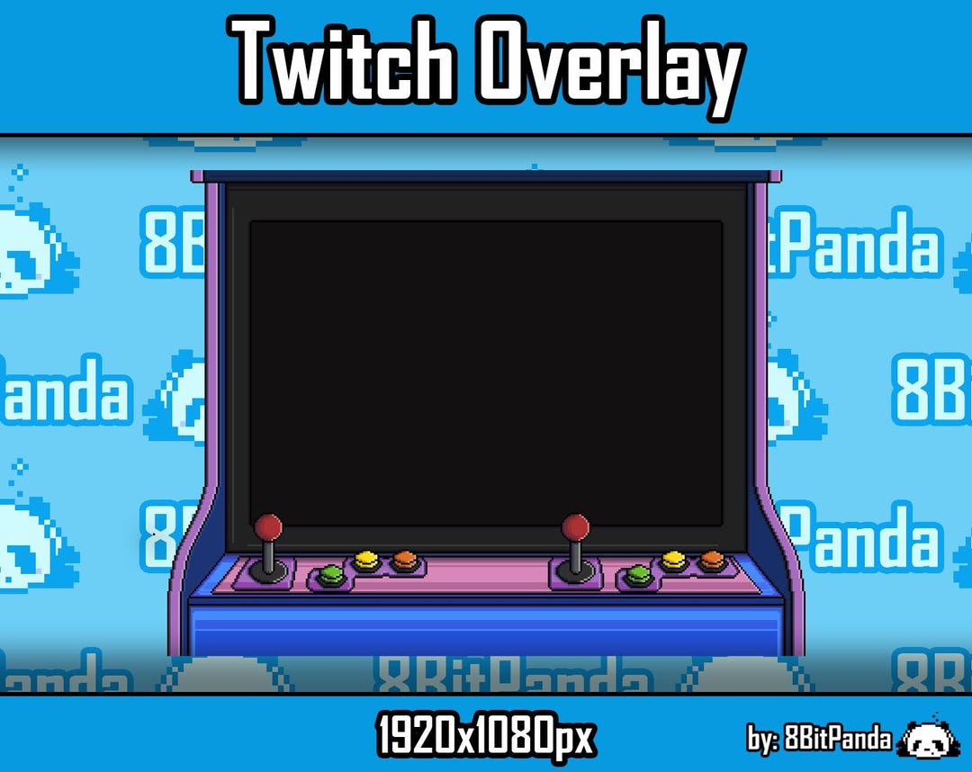 Retro Arcade Machine Twitch Overlay - Etsy