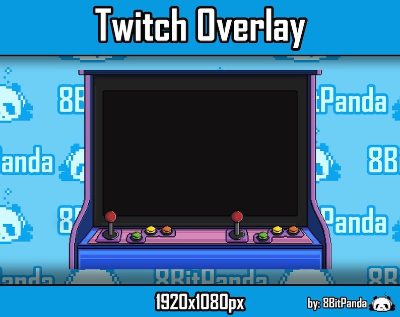 Retro Arcade Machine Twitch Overlay - Etsy