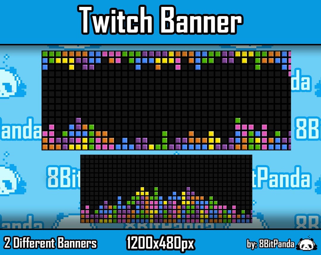 Twitch Banner Tetris - Etsy