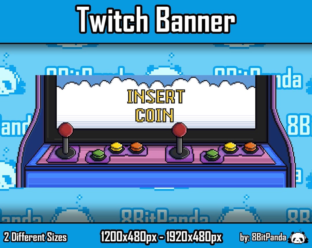 Twitch Banner Arcade Machine - Etsy