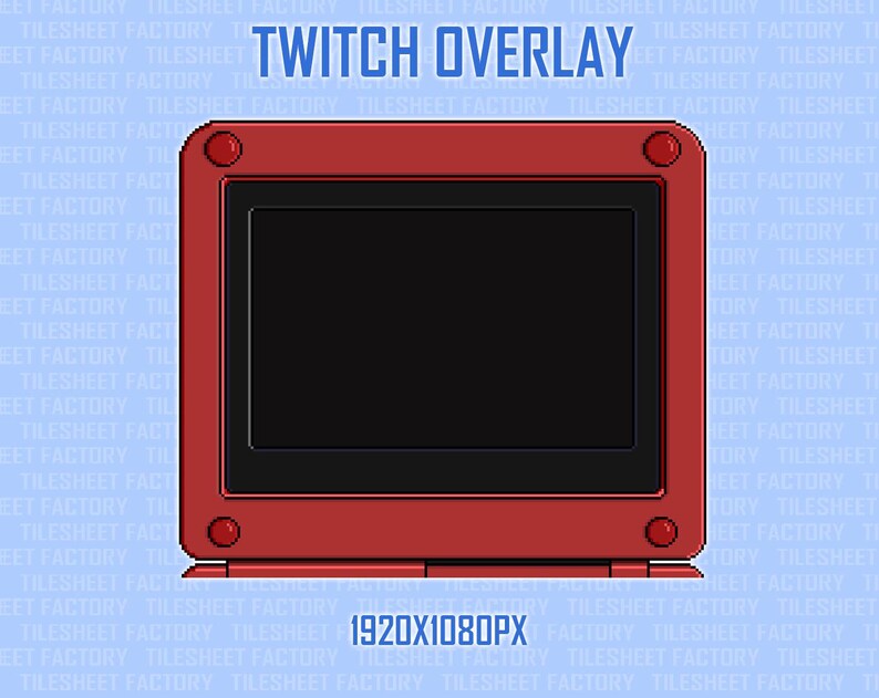 Retro Twitch Overlay Game Boy Advance - Etsy