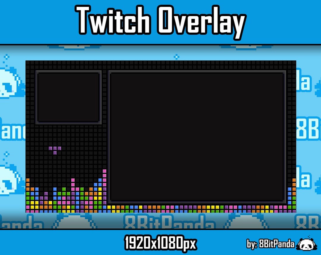 Retro Twitch Overlay Tetris Fan Art - Etsy
