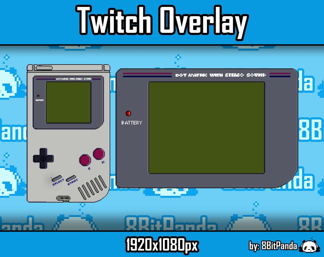 Retro Twitch Overlay Game Boy Fan Art - Etsy