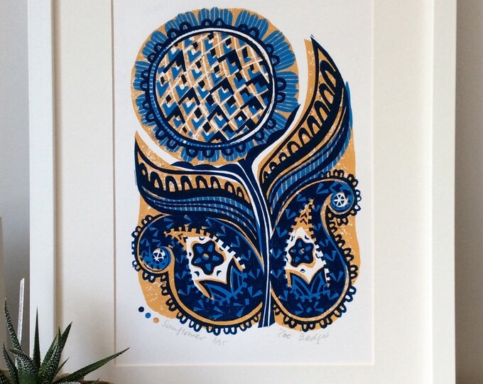 Original and colourful linocuts by Zoe Badger by Zebedeeprint