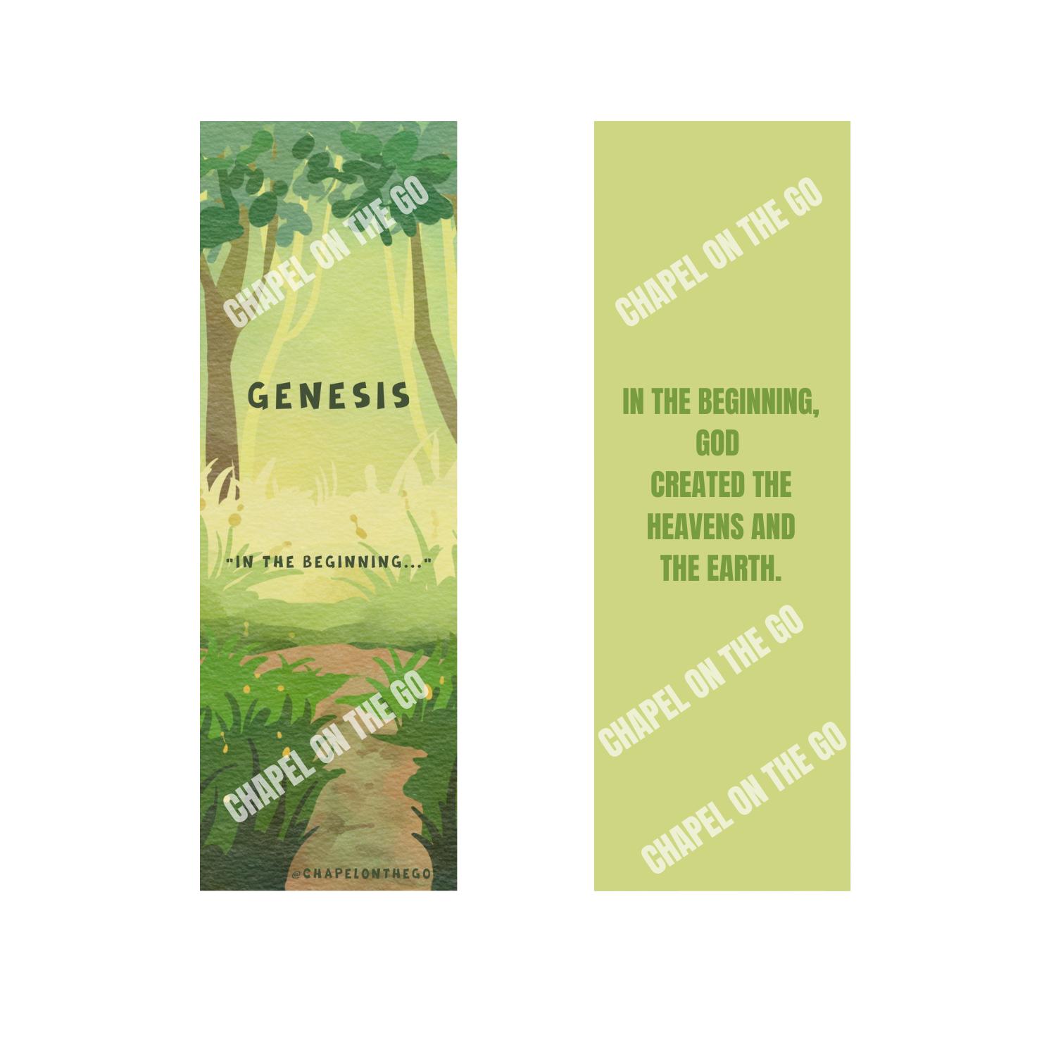 Genesis Printable Bible Bookmark - Etsy