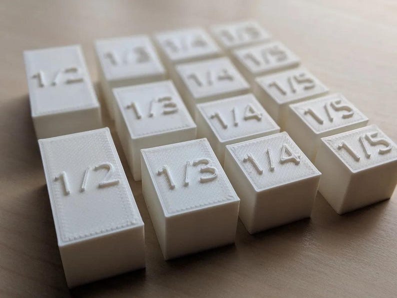 Fraction Learning Blocks – Visual Maths Aid for Kids | Educational ...