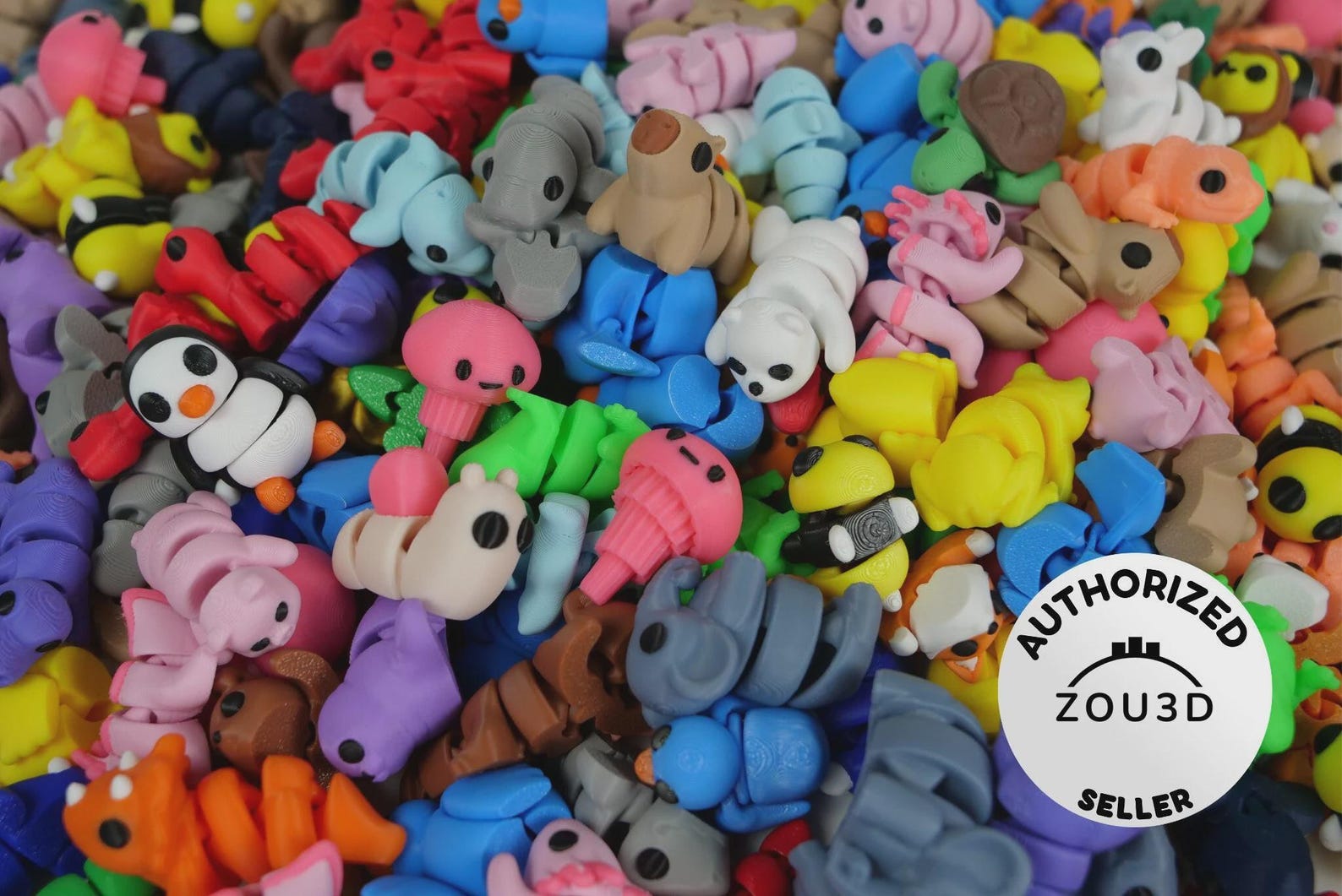 Fidget Critter Clicks Classroom Pack – 5 Assorted Stress Relievers for ...