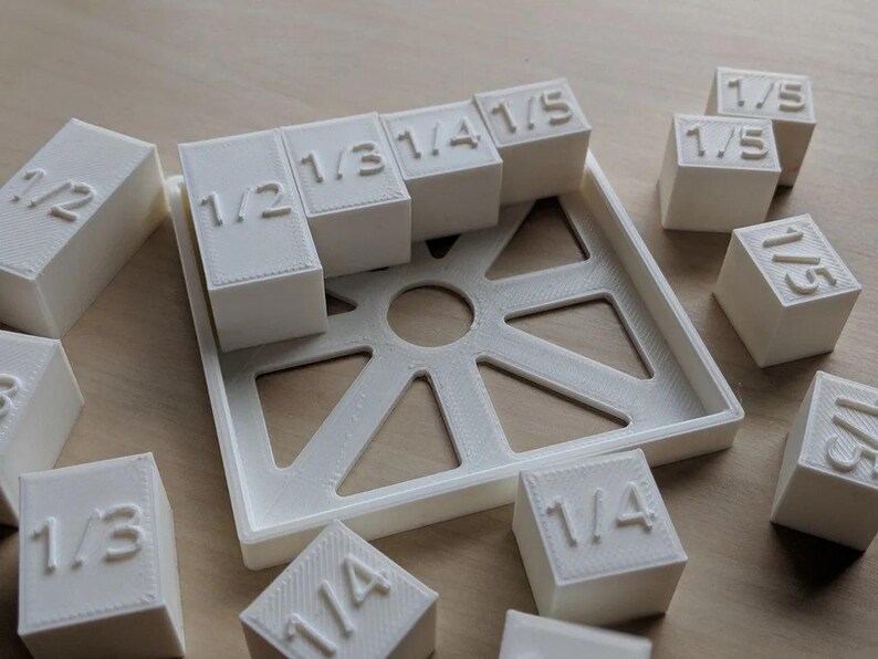Fraction Learning Blocks – Visual Maths Aid for Kids | Educational ...