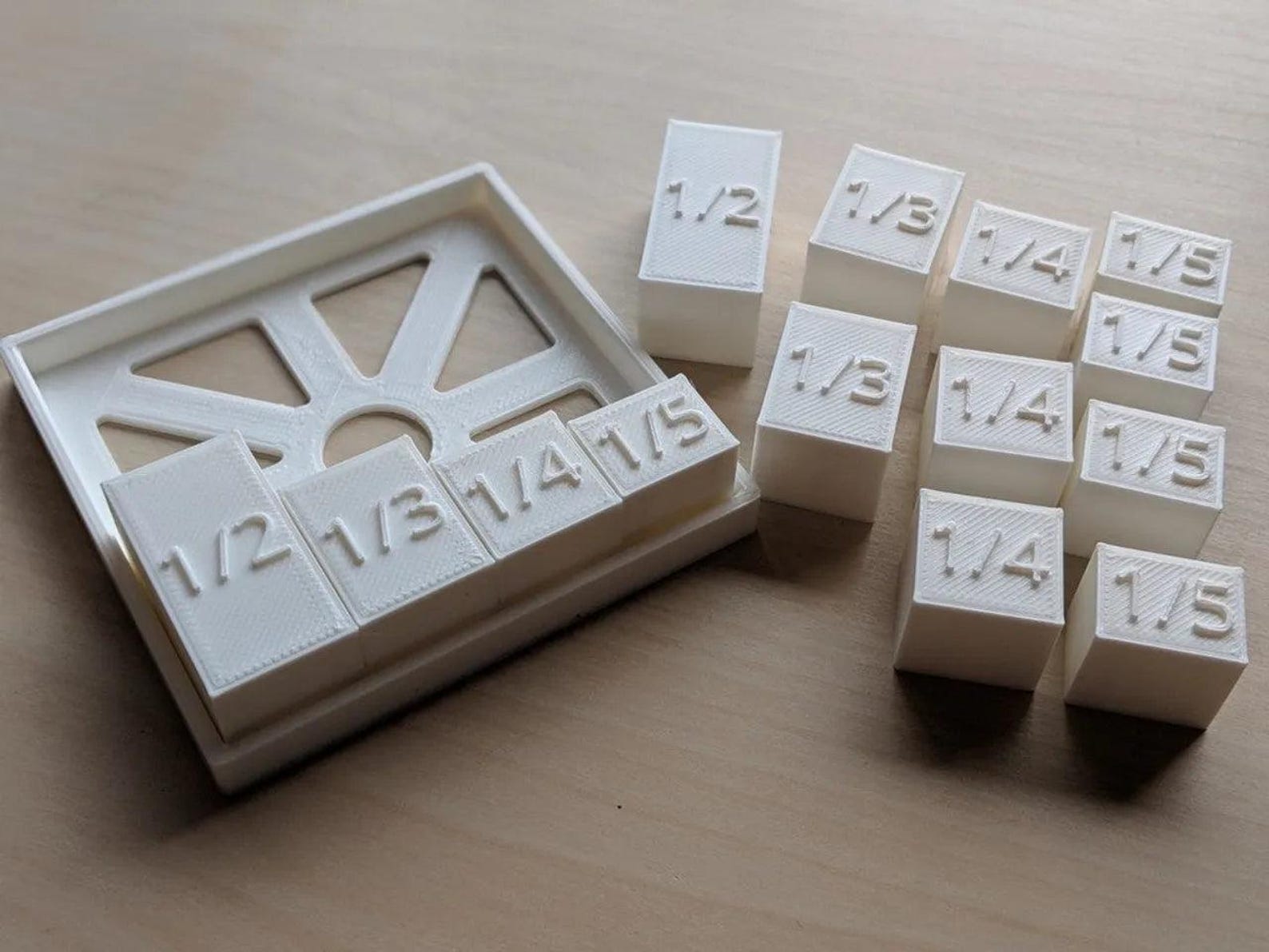 Fraction Learning Blocks – Visual Maths Aid for Kids | Educational ...