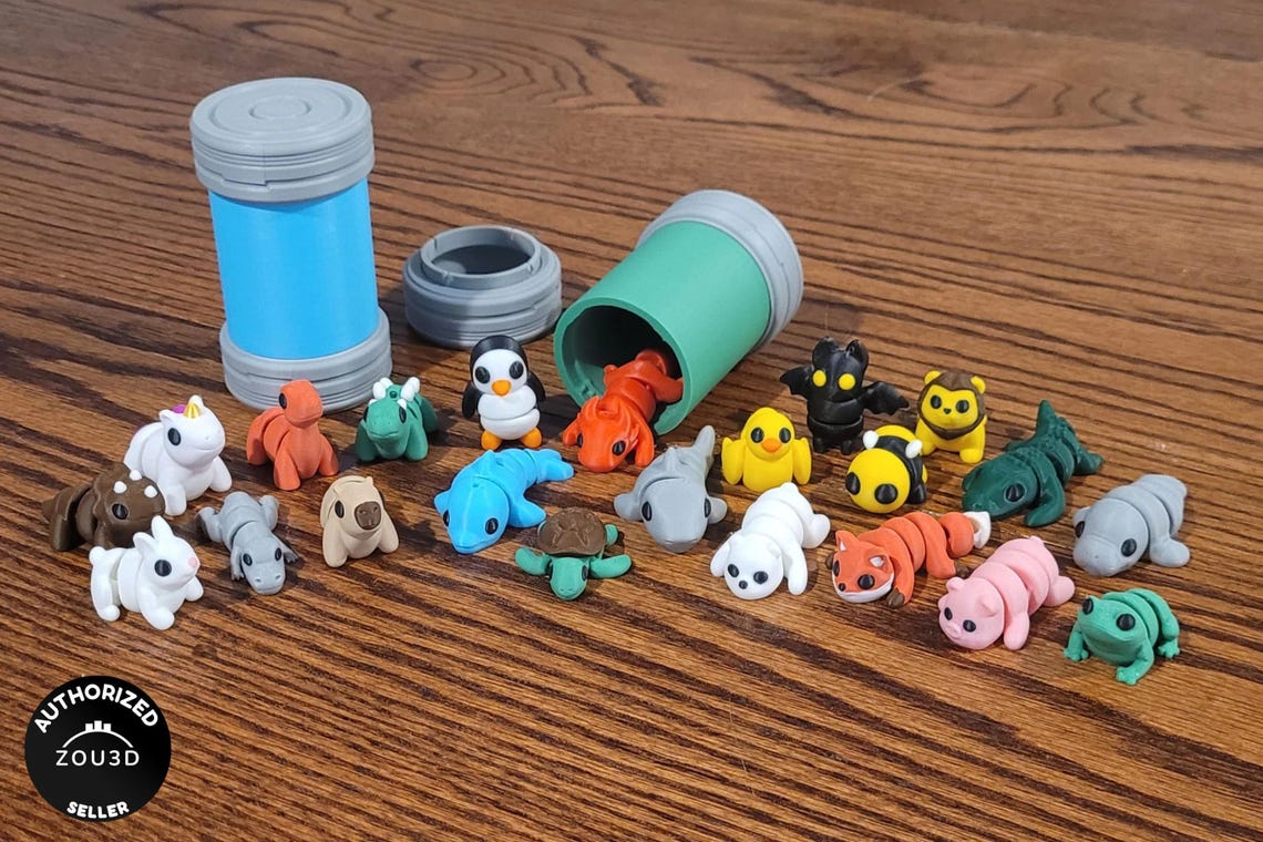 Fidget Critter Clicks Classroom Pack – 5 Assorted Stress Relievers for ...