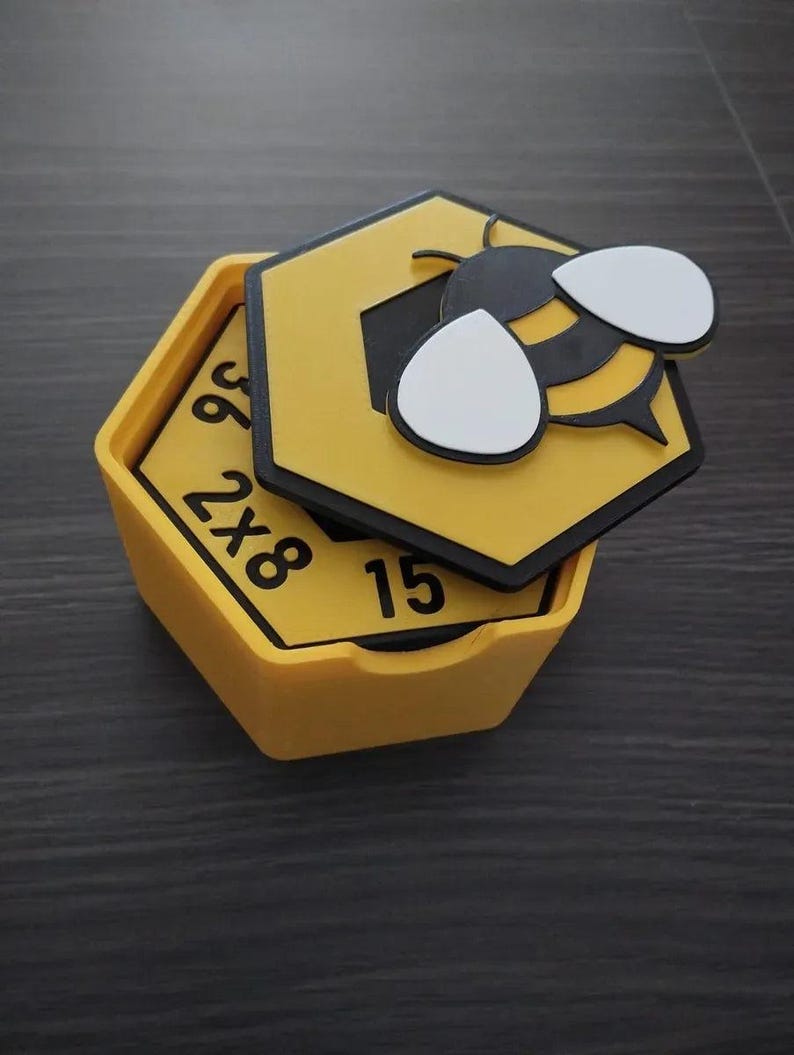 Honeycomb Multiplication Table - 3D Printed Maths Learning Game | Times ...