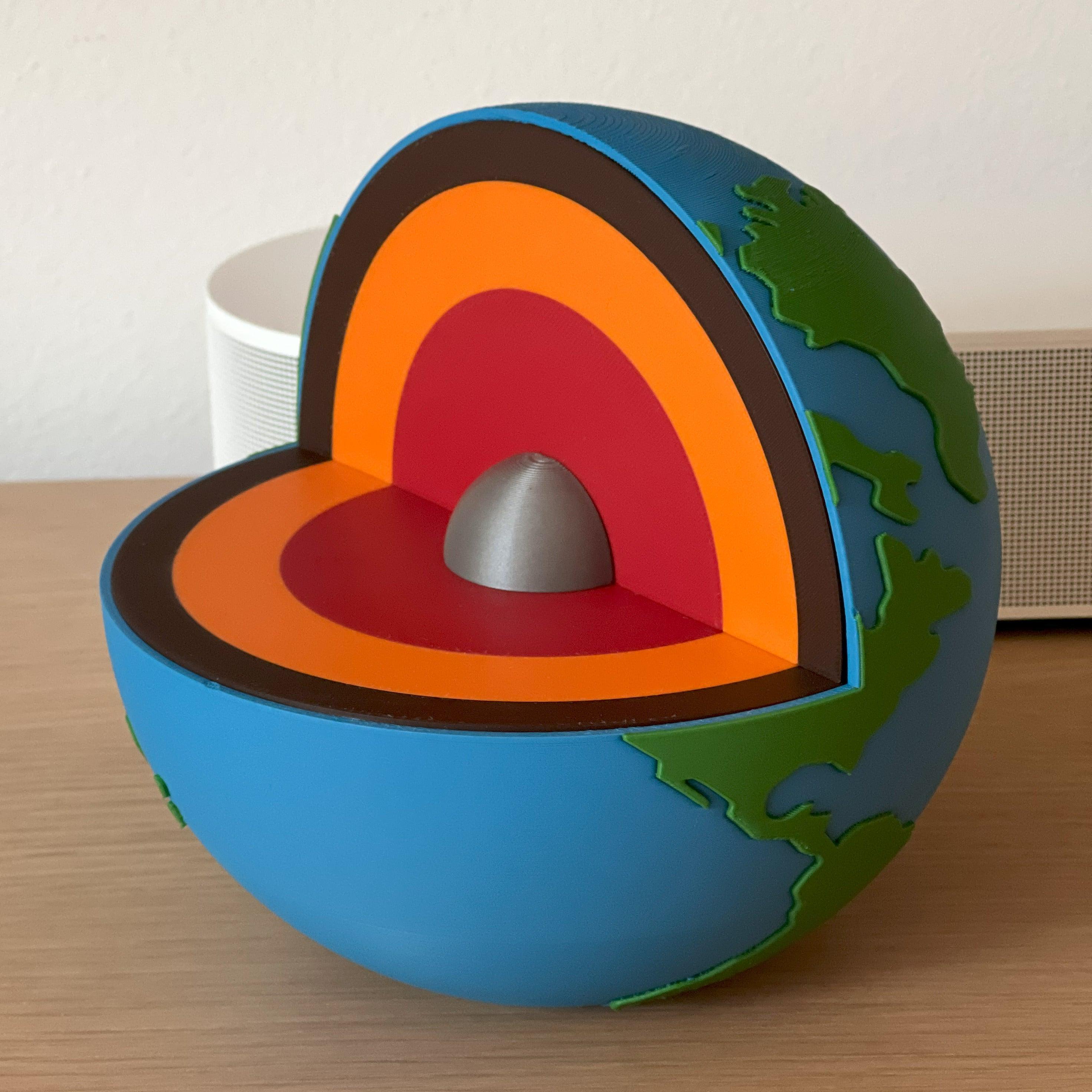 3D Printed Educational Earth Globe – Interactive Learning Tool - Etsy