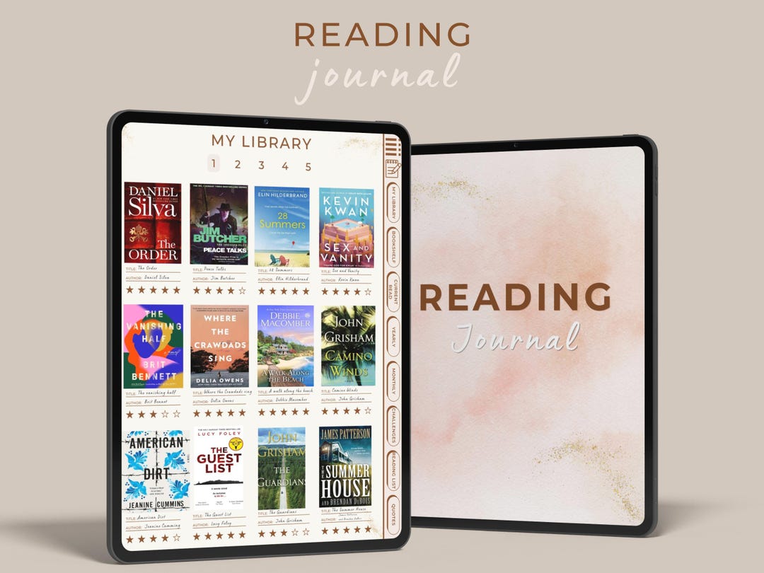 Goodnotes Reading Journal, Digital Journal, Reading Planner, Book ...