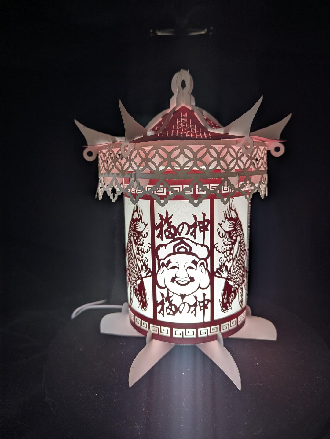 Japanese Style Full of Blessings , Paper Cut ,table Lamp, Chandelier ...