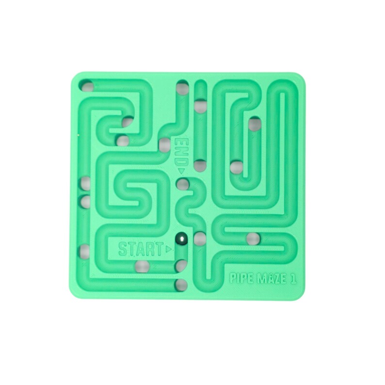 Pipe Maze - Double Sided Brain Teaser - Etsy