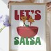 Funny Tortilla Chips Salsa Dance Print: Quirky Kitchen Art (digital ...