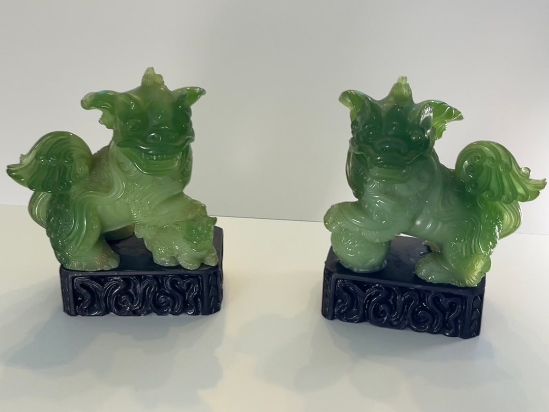 Vintage Feng Shui Chinese Civilian Fu Dogs - Etsy