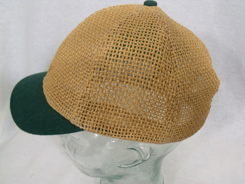 Small Open Weave Straw Baseball Cap | Etsy