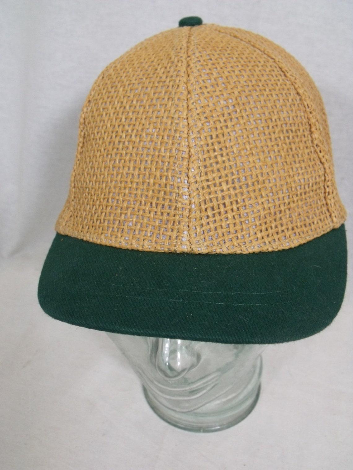 Small Open Weave Straw Baseball Cap | Etsy